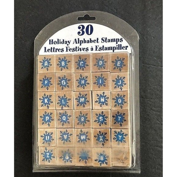 Michael's | Office | Michaels Rubber Stamp Set 3 Holiday Alphabet ...
